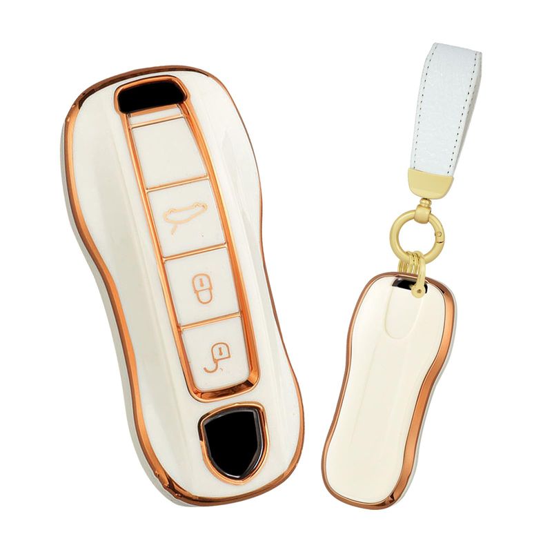 TECART Porsche Key Case, Porsche Panamera Cayenne Key Cover, Porsche ...