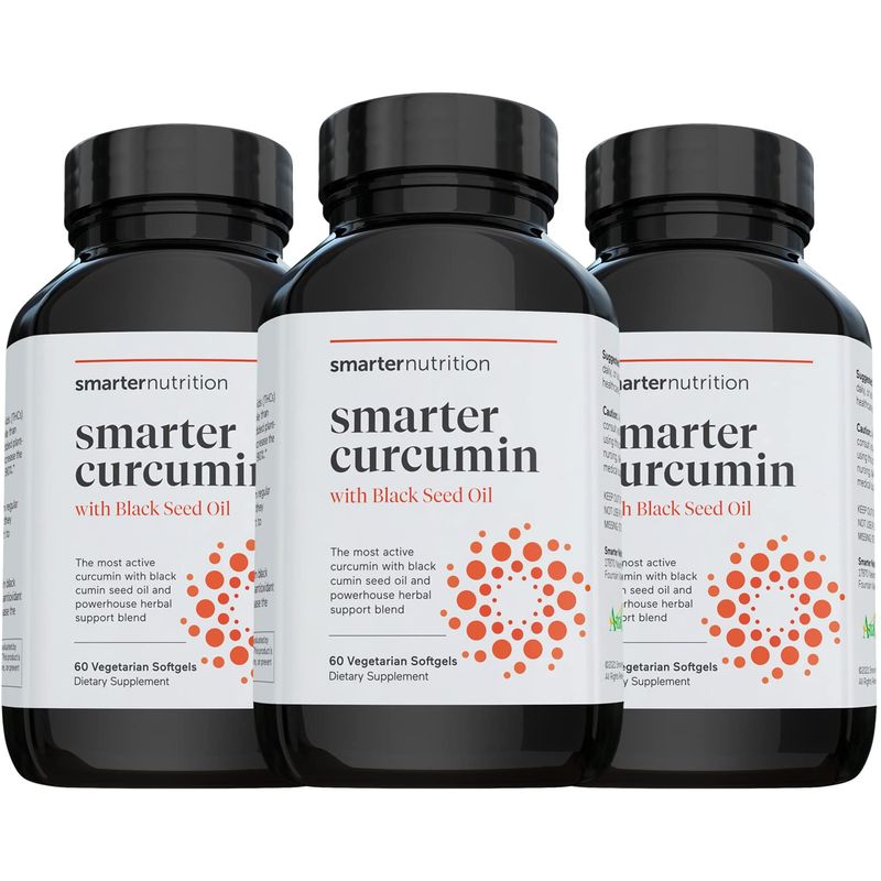 Smarter Nutrition Curcumin Softgels - Potent & Bioavailable, Active ...