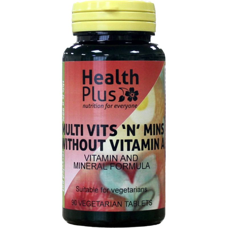 Health Plus Multi Vits 'n' Mins Without Vitamin A : One-A-Day ...
