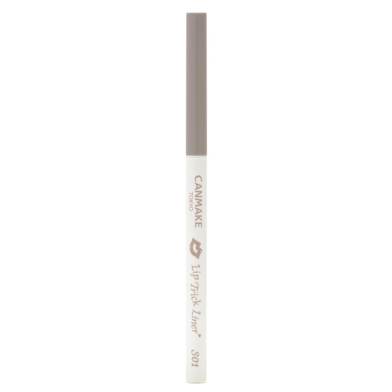 Canmake S01 Lip Trick Liner for Bruising and Shading Lips, Pencil Shape, 1.5mm, Retractable ...