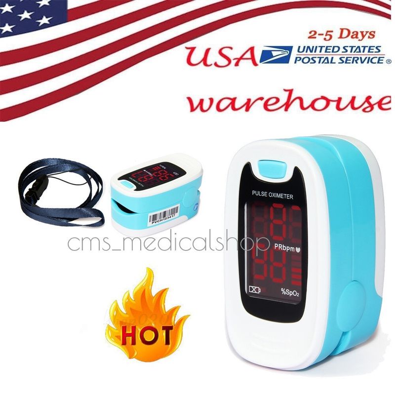 NEW Pulse Oximeter Portable Heart Rate SPO2 Monitor Blood Oxygen Meter ...