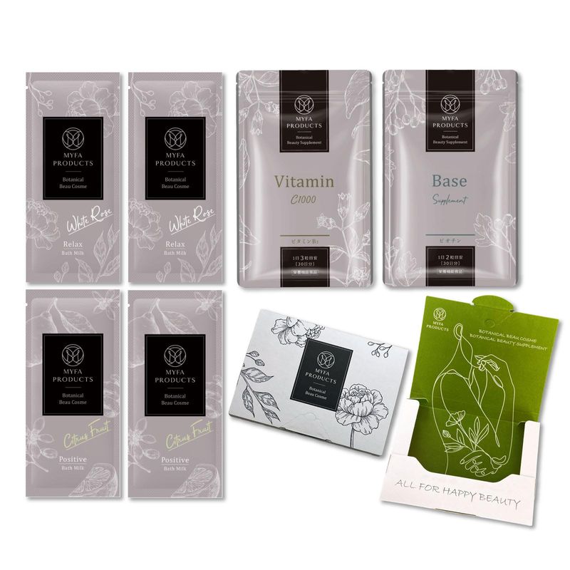 Maifa Products Gift Set G Bath Salt, 4 Bags, Beauty Supplement, 2 Types ...