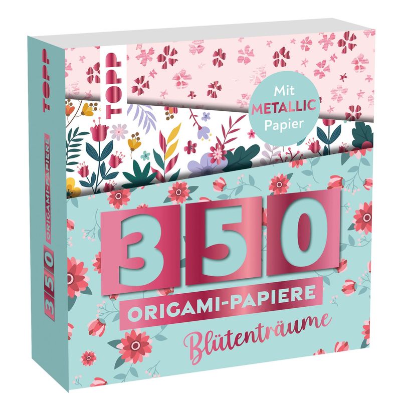 350 Origami Block Flower Dreams: 350 Folding Papers (14 x 14 cm, 80 g ...