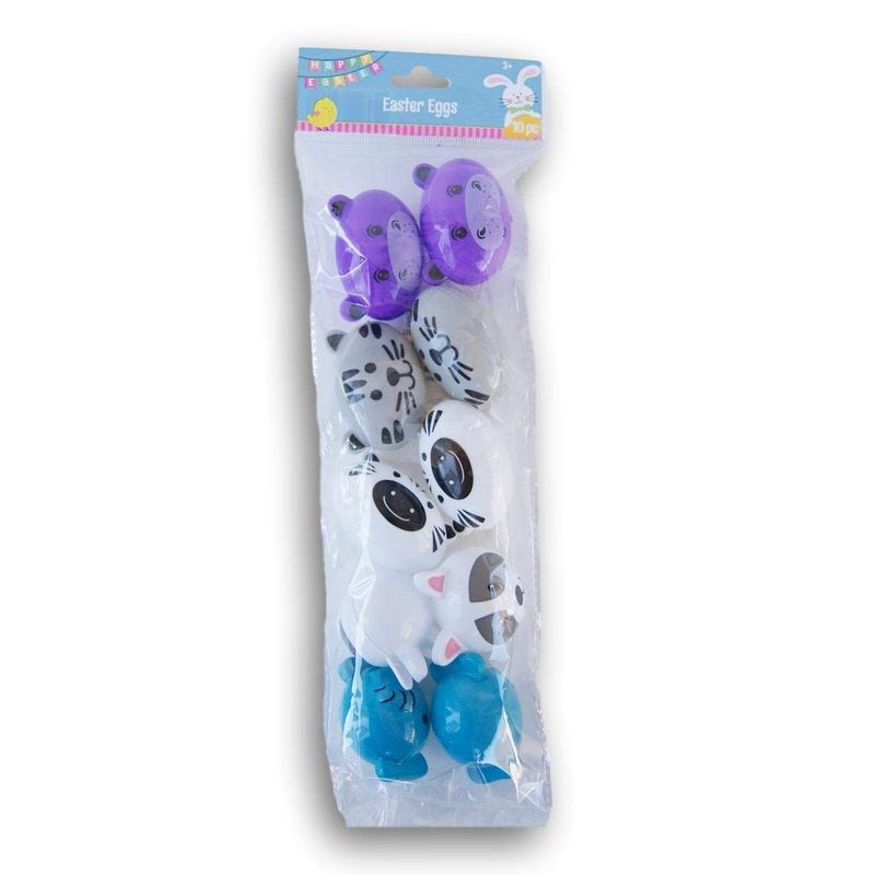 Cute Animals Fillable Easter Egg Treat Containers (Hippos, Cats, Zebras ...