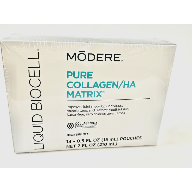 Modere Liquid Biocell Supplement PURE- 14 Pouches Singles- Zero sugar ...