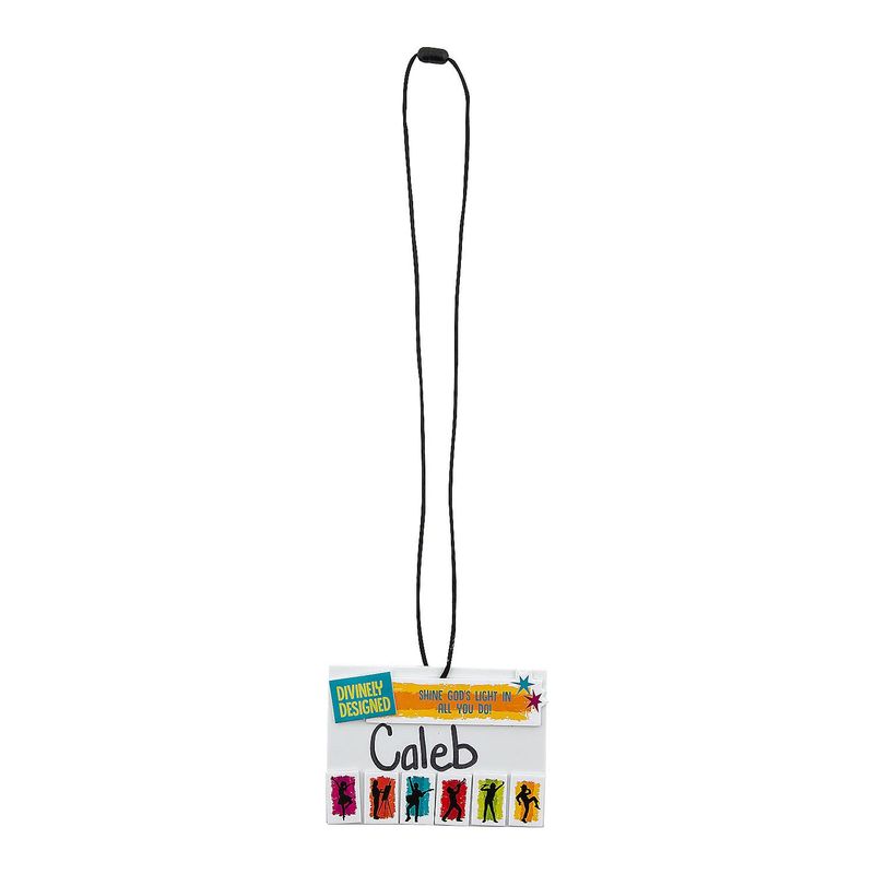 Fun Express Studio VBS Name Tag Necklace Craft Kit - Makes 12 - VBS ...