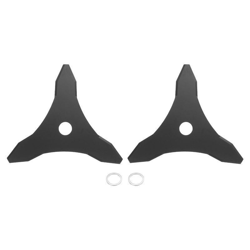 sourcing map 2pcs Brush Cutter Blade 10" x 3T Manganese Steel Universal ...