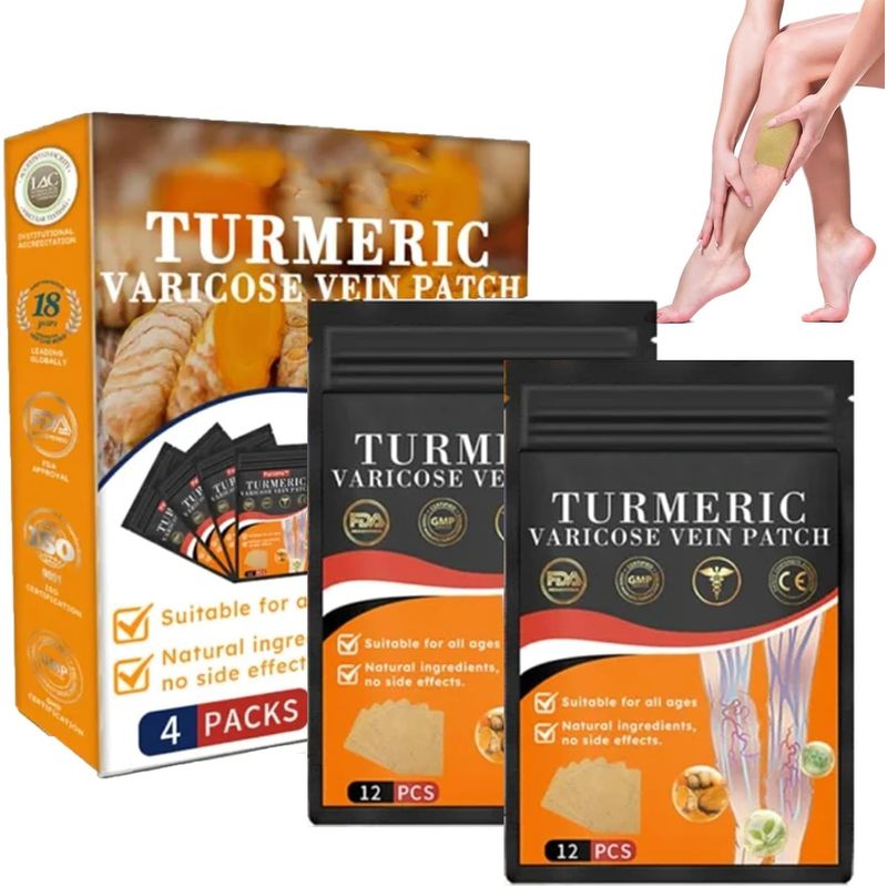 Furzero Turmeric Varicose Vein Patch,Turmeric Varicose Vein Patches ...