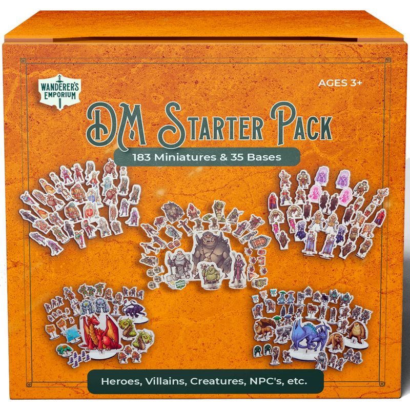 Wanderers Emporium Hard Flat Minis for DND Miniatures with Bases | 28mm ...