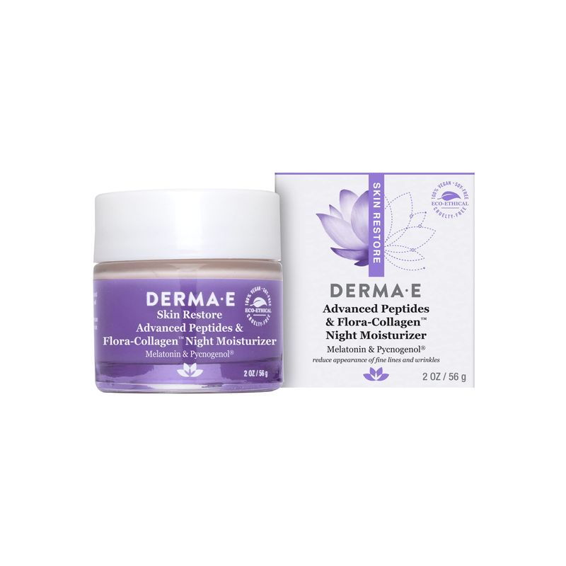 Derma E Advanced Peptides and Flora-Collagen Night Moisturizer ...