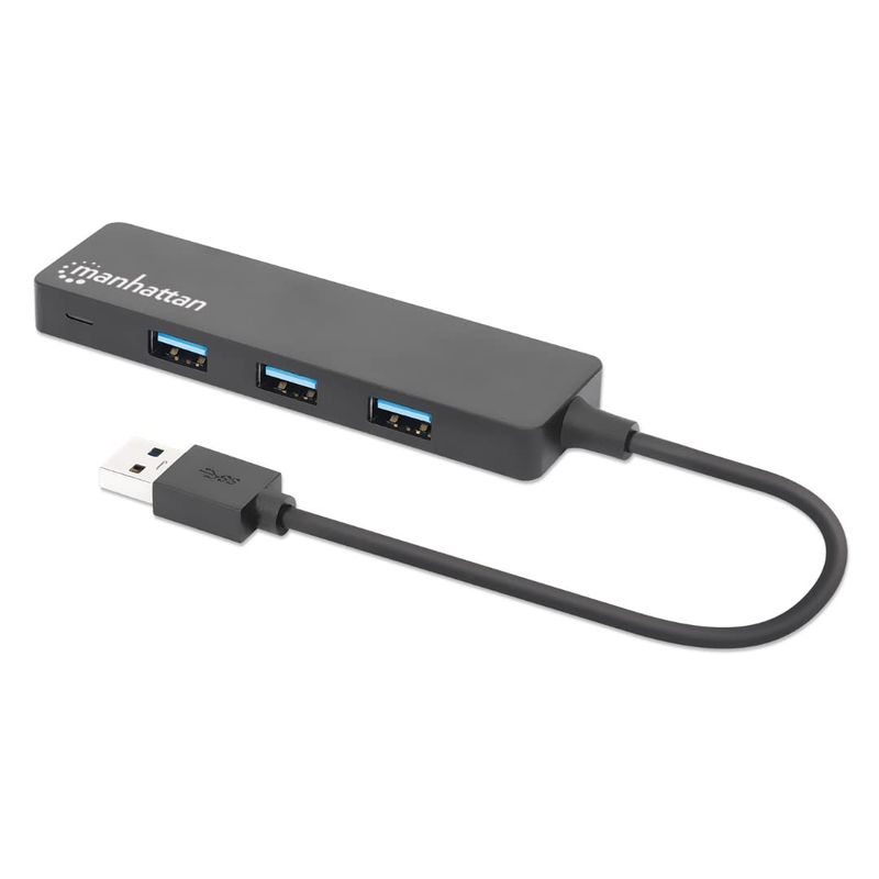 Manhattan USB-A 4-Port Hub, 4x USB-A Ports, 5 Gbps (USB 3.2 Gen1 aka ...