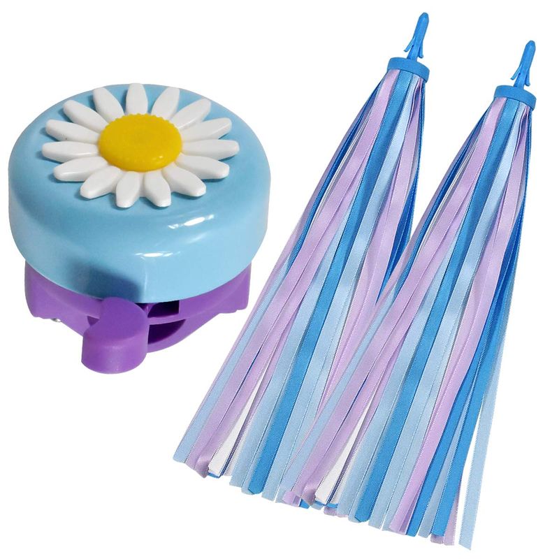 Dokpav Kids Bike Bell and Streamers, Children's Bike Accessories, Bicycle Bell and Streamers for ...