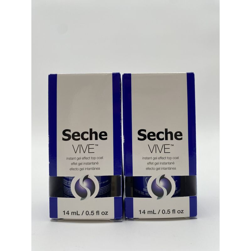 Pack Of 2 - Seche Vive Instant Gel Effect To Coat 0.5 Oz - Online ...