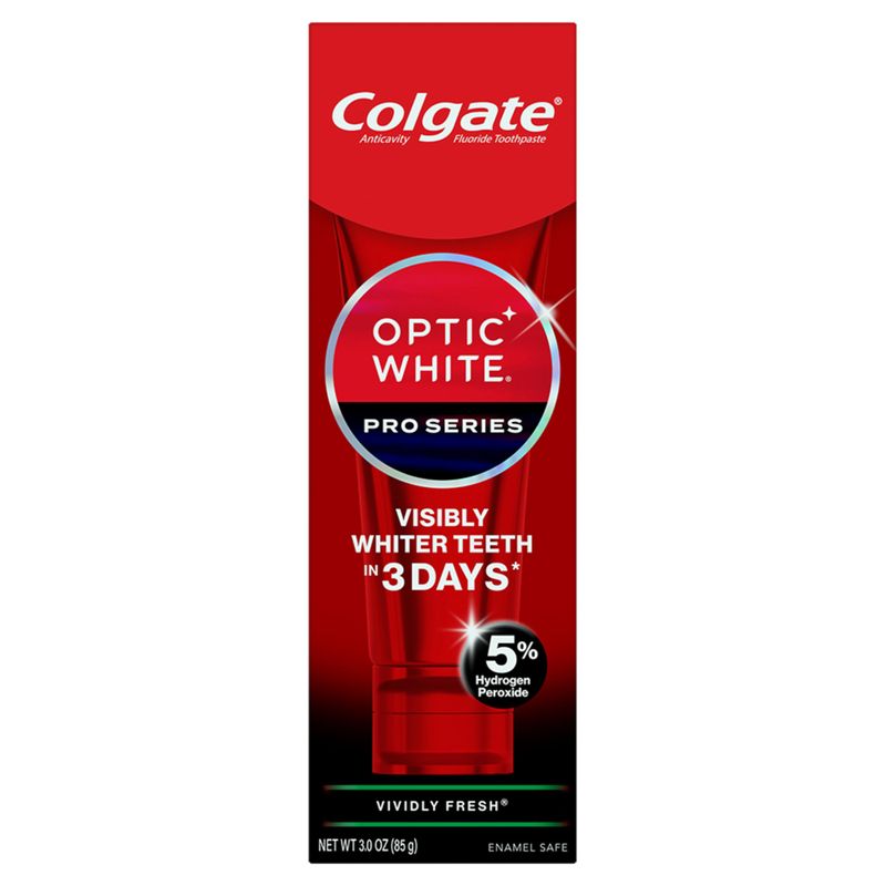 Colgate Optic White Pro Series Whitening Toothpaste with 5% Hydrogen ...