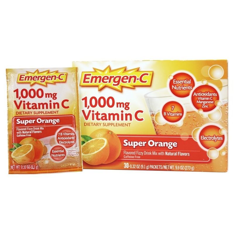 Alacer Emergen-c 1000 Mg Vitamin C - Super Orange - 30 Packet - Online ...