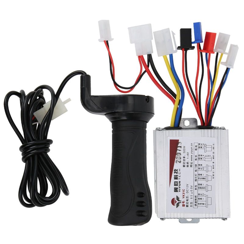 Ongwan E-Bike ESC Throttle Grip Speed Controller Kit for Electric Bicycle Scooter 12V 500W ...