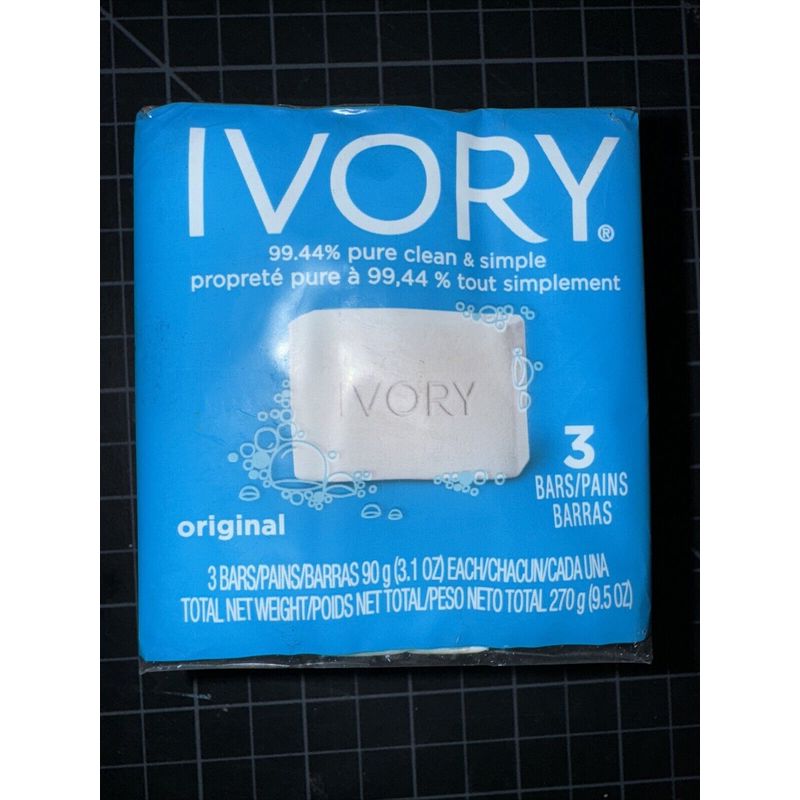VTG Ivory Bar Soap 99.44% Pure Clean & Simple Original Scent 3 Bars NOS ...