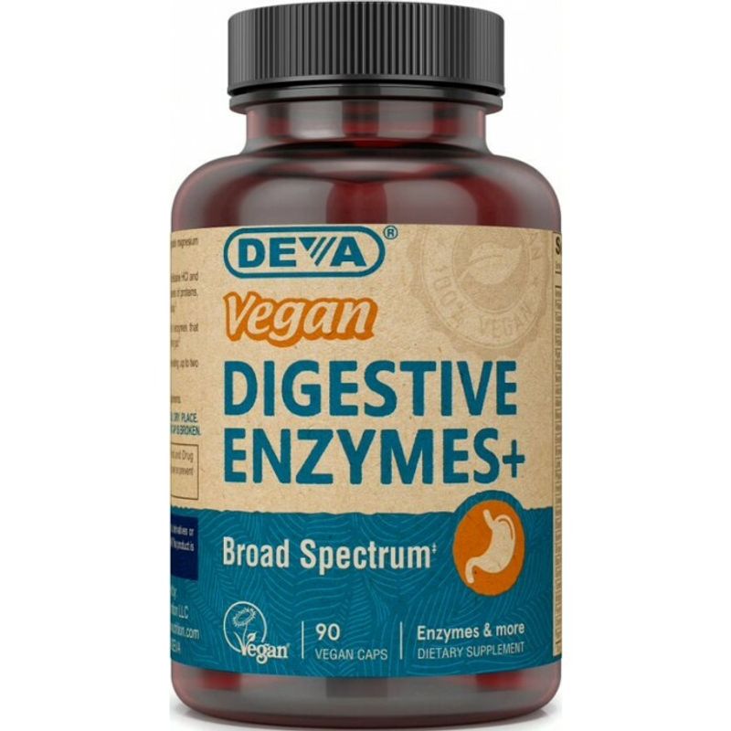 Deva Vegan Digestive Enzymes and Herbs, 90 vcaps - Online Marketplace ...