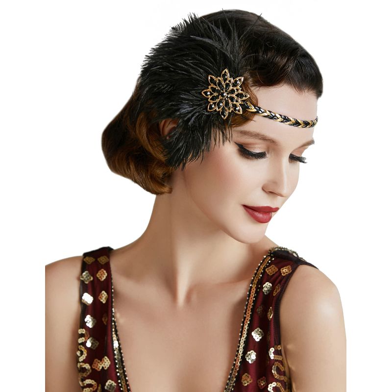 BABEYOND 1920s Vintage Headband Roaring 20s Flapper Headpiece with ...