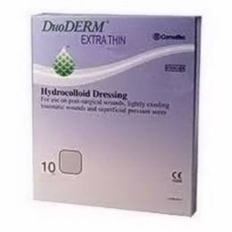 DUODERM EXTRA THIN 5CM X 20CM HYDROCOLLOID DRESSING - 10 DRESSING ...