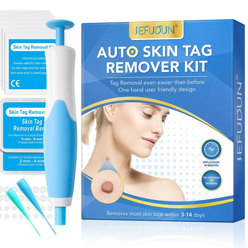 Painless Skin Tag Remover Kit for Size 2mm-8mm with 40 pcs Removal ...