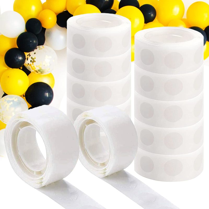 OWLKELA Pack of 1200 Balloon Glue Dots, Balloon Glue Dots, 12 Rolls ...