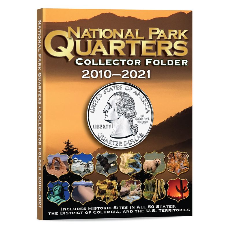 Whitman US Washington National Parks Quarter Coin Color-Folder Full ...