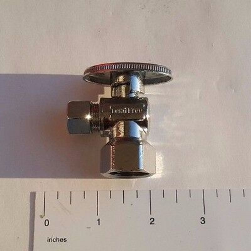 10 Pcs 3/8" OD Compression x 1/2" FIP Angle Valve, Female Angle Valve ...