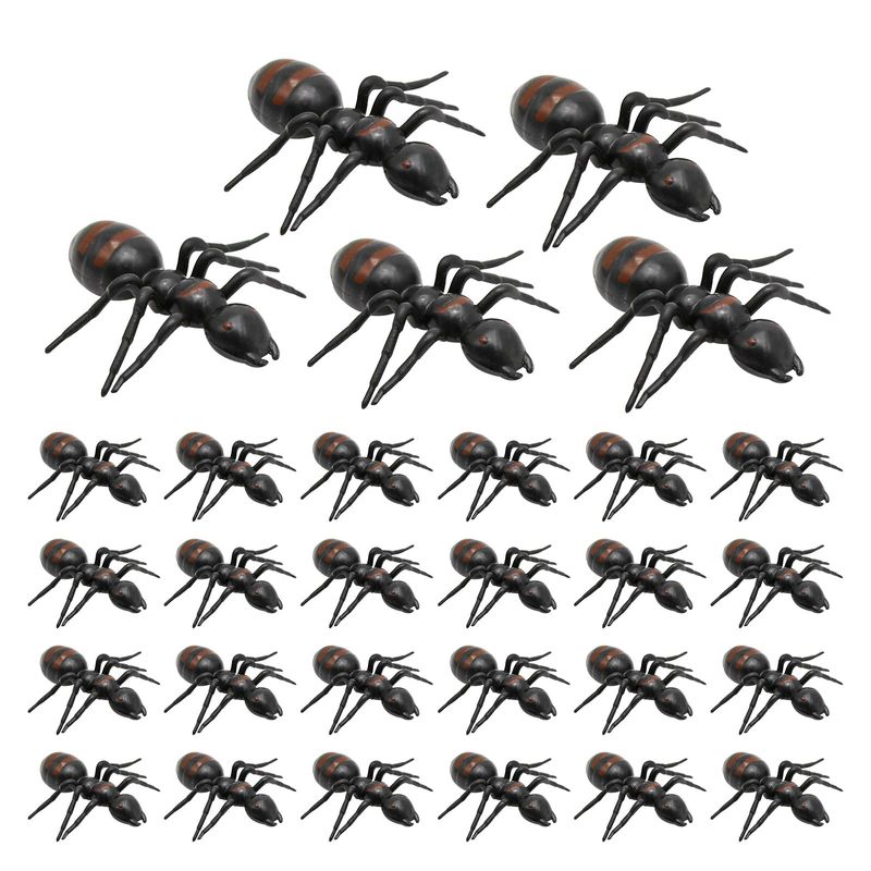 CADUFUELLY 50 PCS Fake Ants, Prank Plastic Black Ant Realistic Ant ...