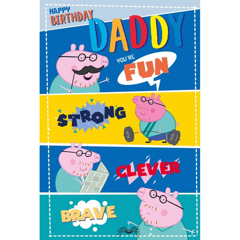 Official Peppa Pig Daddy Birthday Card - Online Marketplace - EveryMarket
