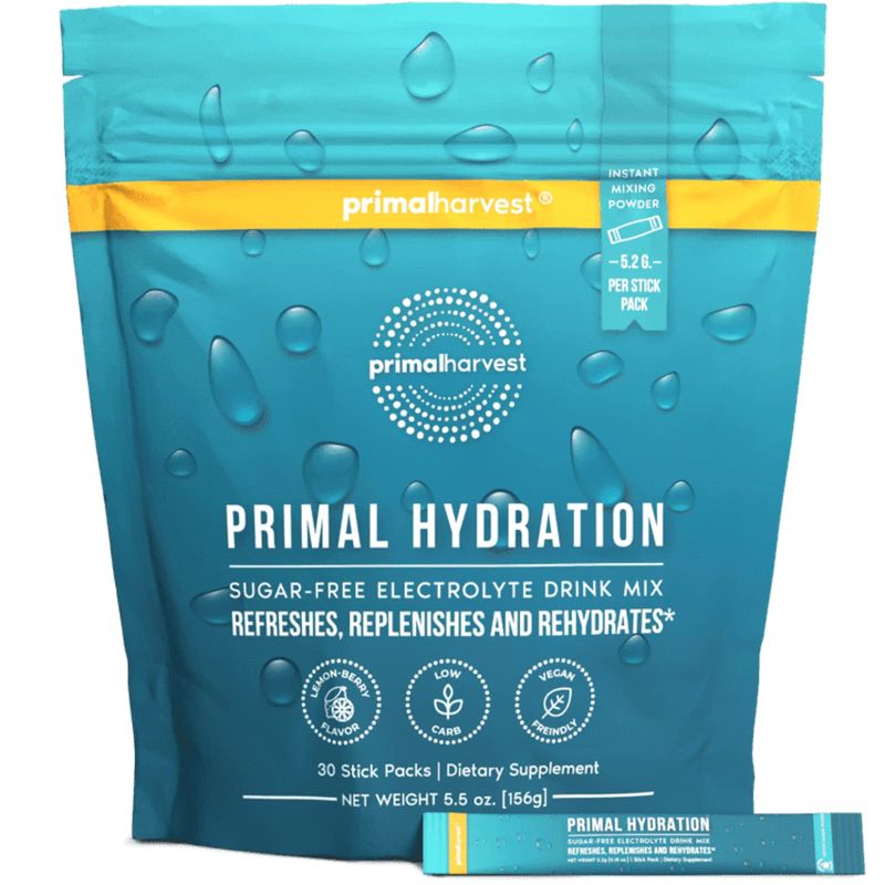 Electrolytes Powder Packets Primal Hydration by Primal Harvest, Easy ...