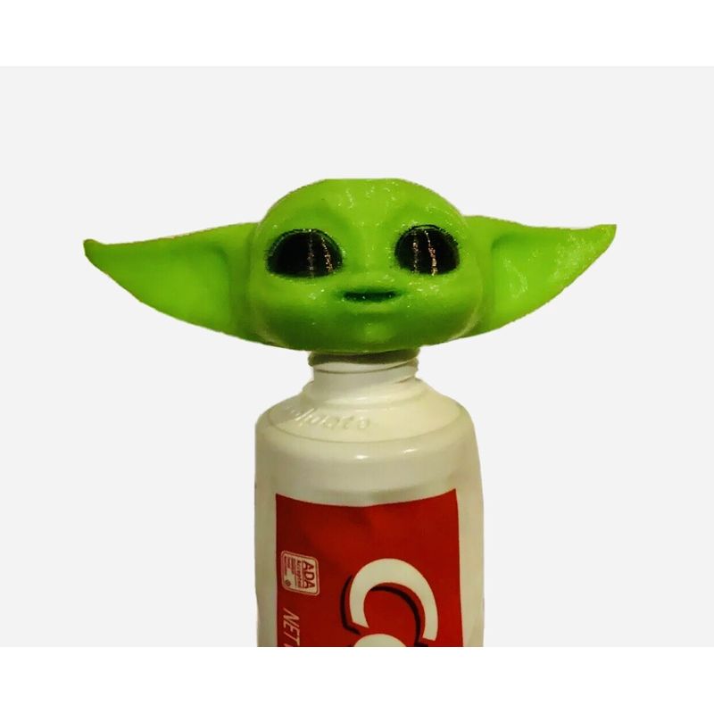 Baby Yoda Toothpaste Topper Vomit Dispenser *MADE IN USA* *3D PRINTED ...