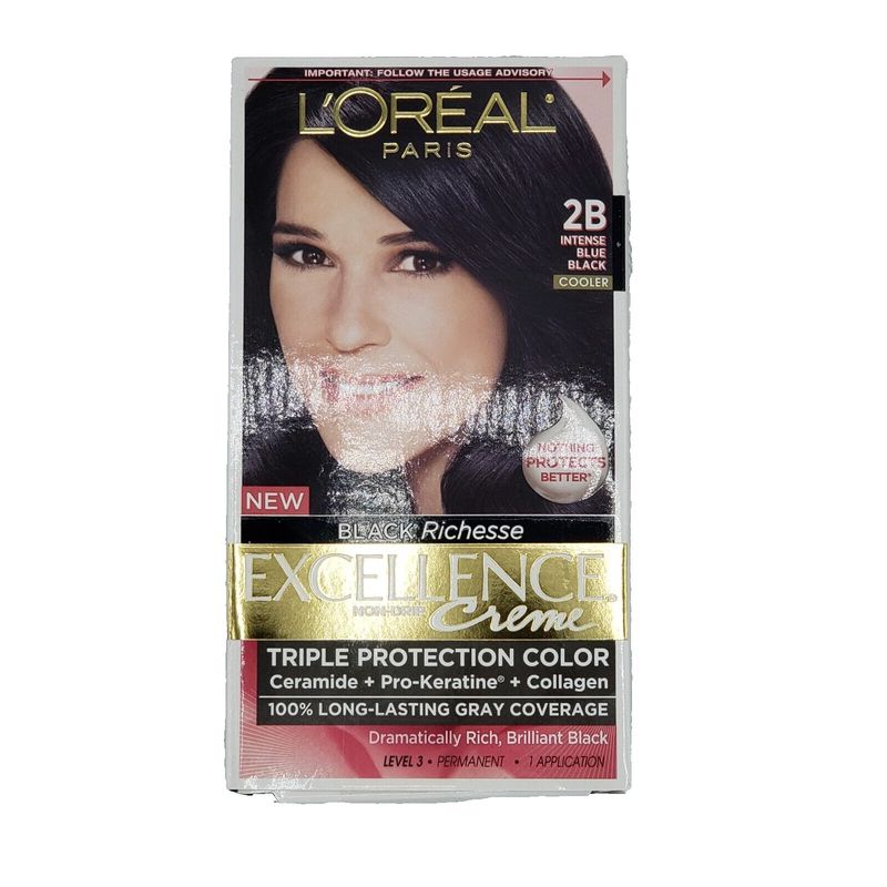 NEW L'Oreal Paris Excellence Creme Triple Protection Color 2B Intense ...