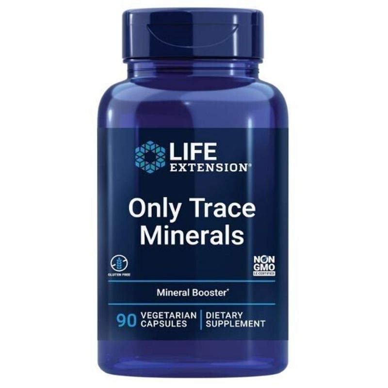 Life Extension Only Trace Minerals Mineral Booster Zinc 90 Vegetarian ...