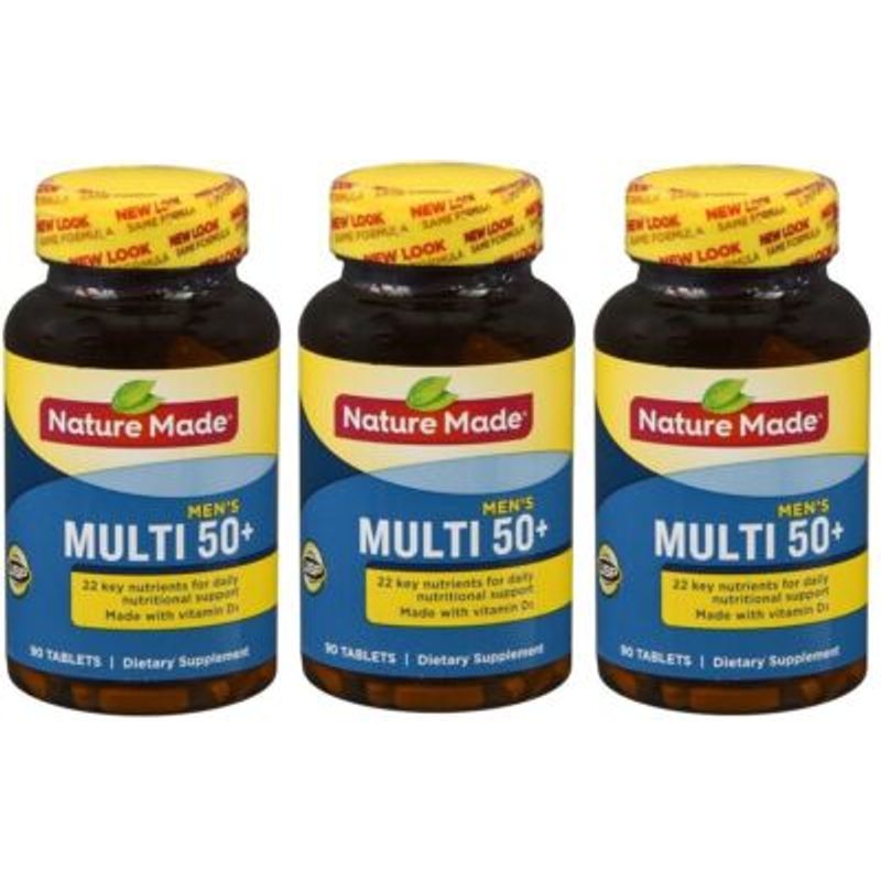 Nature Made Multi For Him 50+ Tablets 90ct (3 Pack) - Online ...