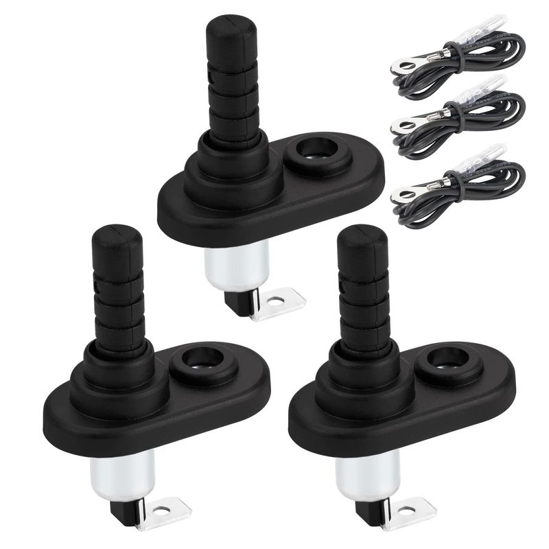 DaierTek Door Pin Switch 12V Alarm Hood Pin Switch Momentary Universal ...