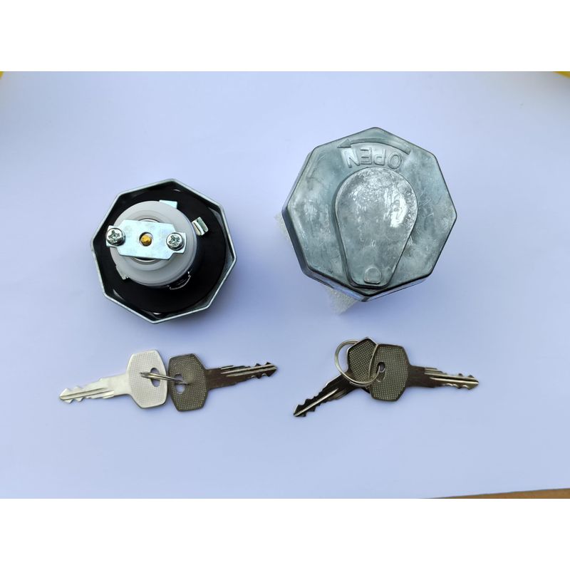FDONG Fuel Tank Cover,Fuel Tank Cap Zinc Alloy with 2 Keys For ...
