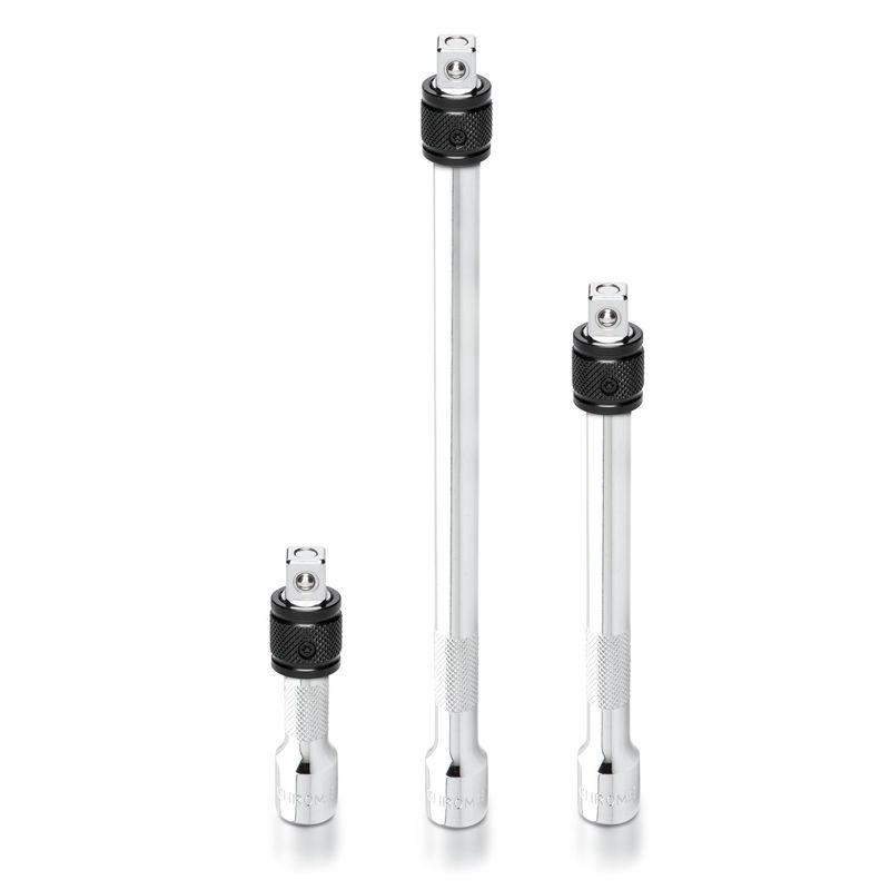 NEIKO 00295A 3/8" Drive Locking Extension Bar Set, 3 Piece, 3", 6", 10 ...