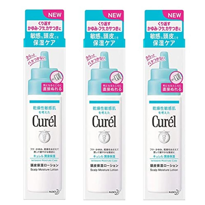 Curél Scalp Moisturizing Lotion, 4.2 fl oz (120 ml) x 3 Bottles - EveryMarket