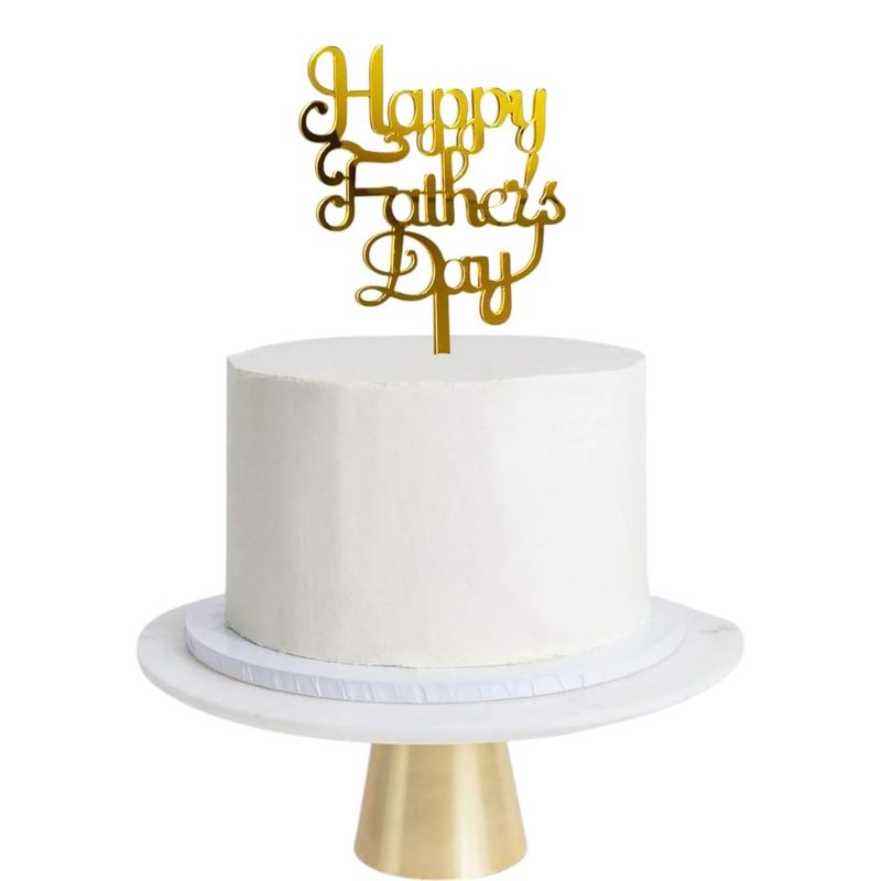 Happy Fathers Day Acrylic Cake Topper Glitter Party Decorations Father ...