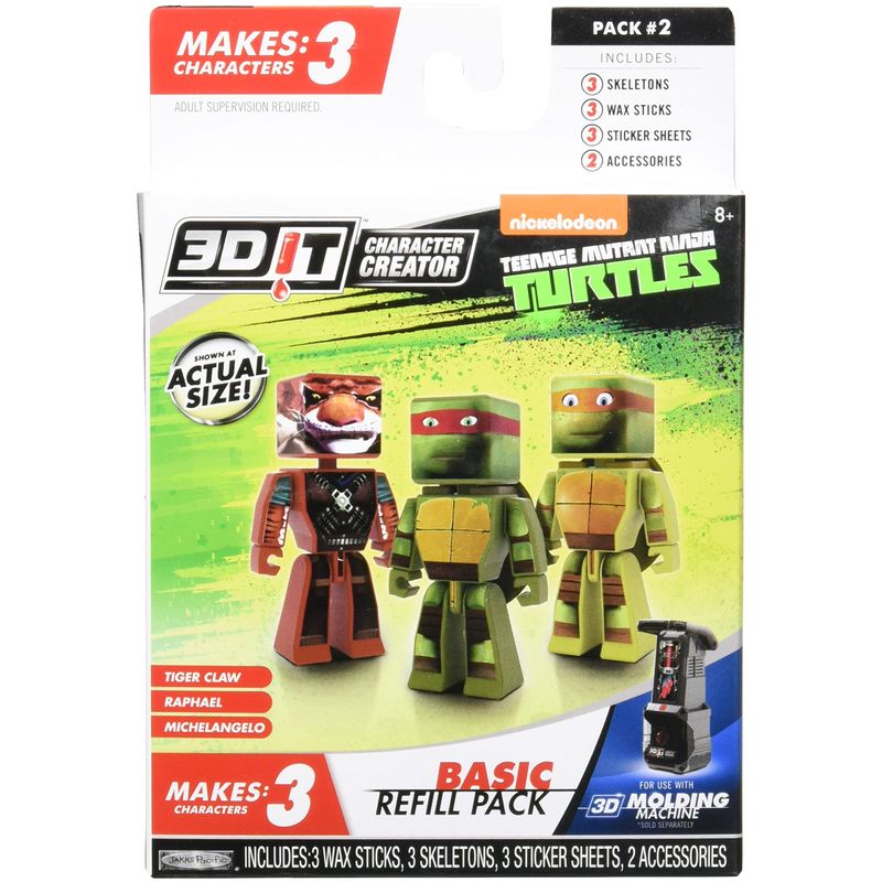 3D Character Creator Teenage Mutant Ninja Turtles Basic Refill Pack ...