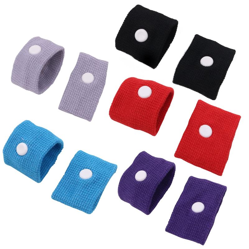 Namvo 5 Pairs Sickness Relief Wristbands, Motion Travel Sickness Bands ...