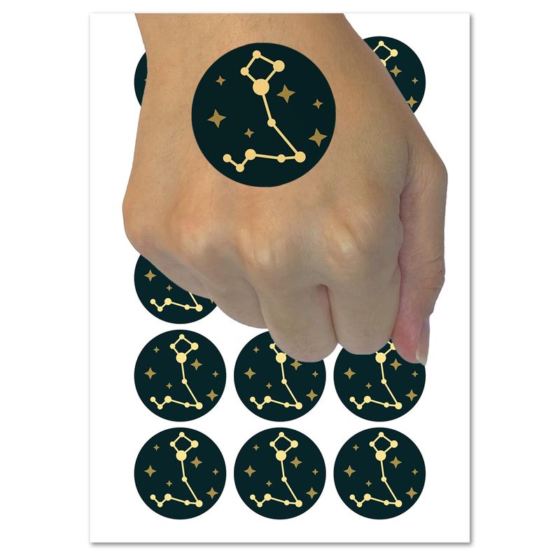 Pisces Zodiac Star Constellations Temporary Tattoo Water Resistant Fake ...