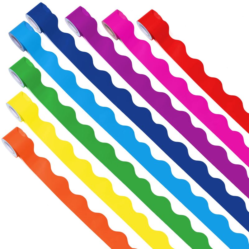 264 Feet Bulletin Board Borders, 8 Rolls Colorful Border Trim Set 8 ...