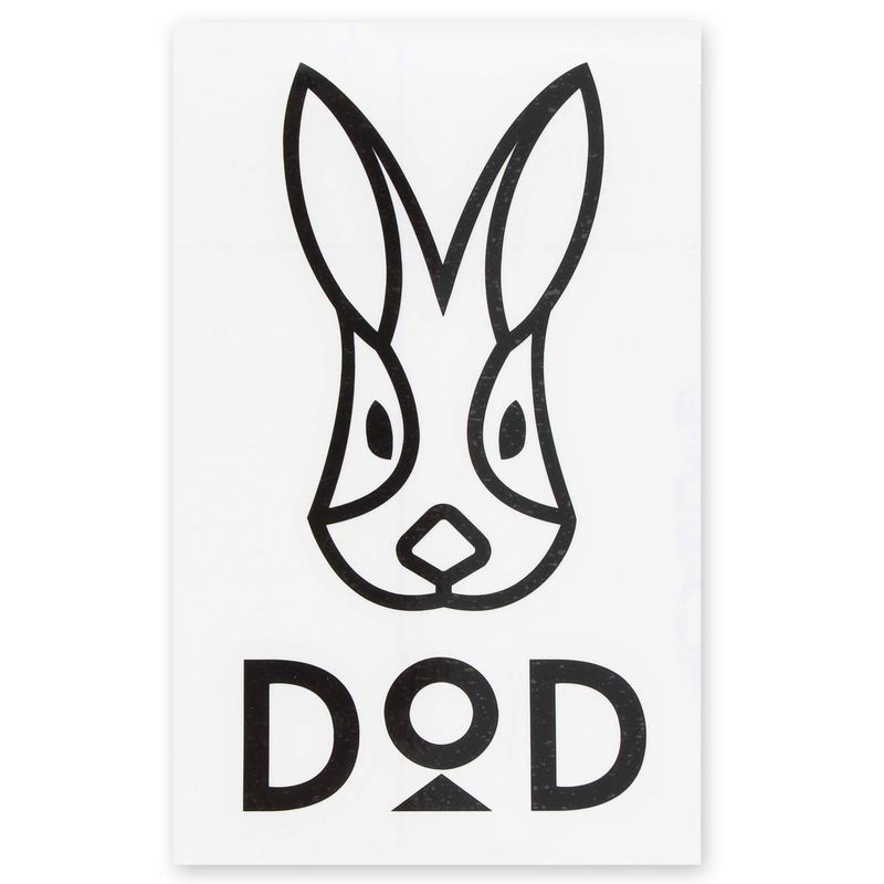 DOD Logo Sticker L Outdoor Weather Resistant Cutting Sticker Black ...