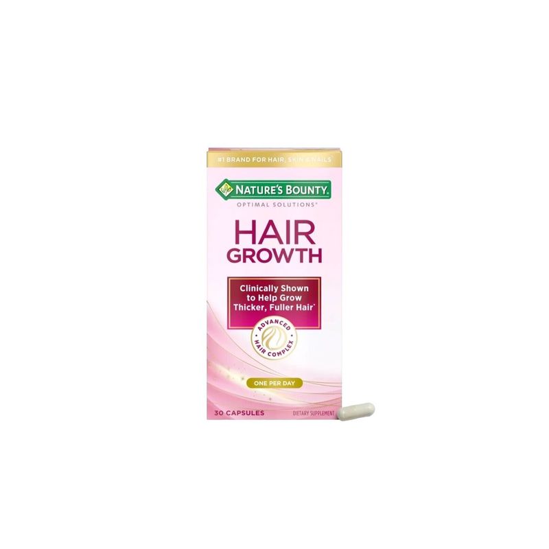 Nature's Bounty Optimal Solutions Hair Growth .30 Capsules EXP:12/2025 ...