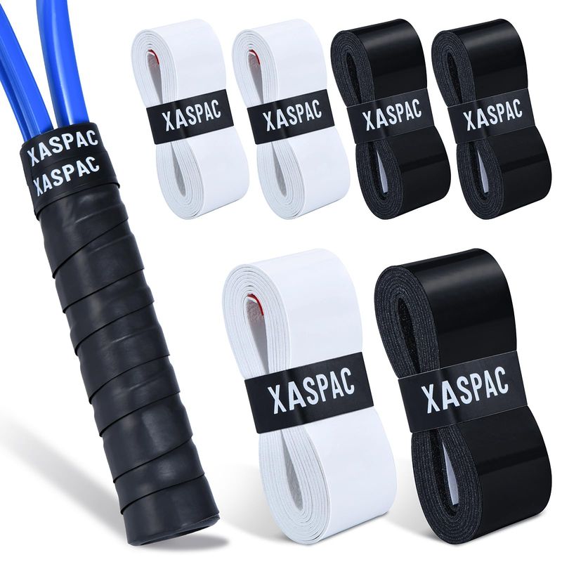 Xaspac 6 Pack High-Performance Tennis Racket Grip Tape - Anti-Slip ...