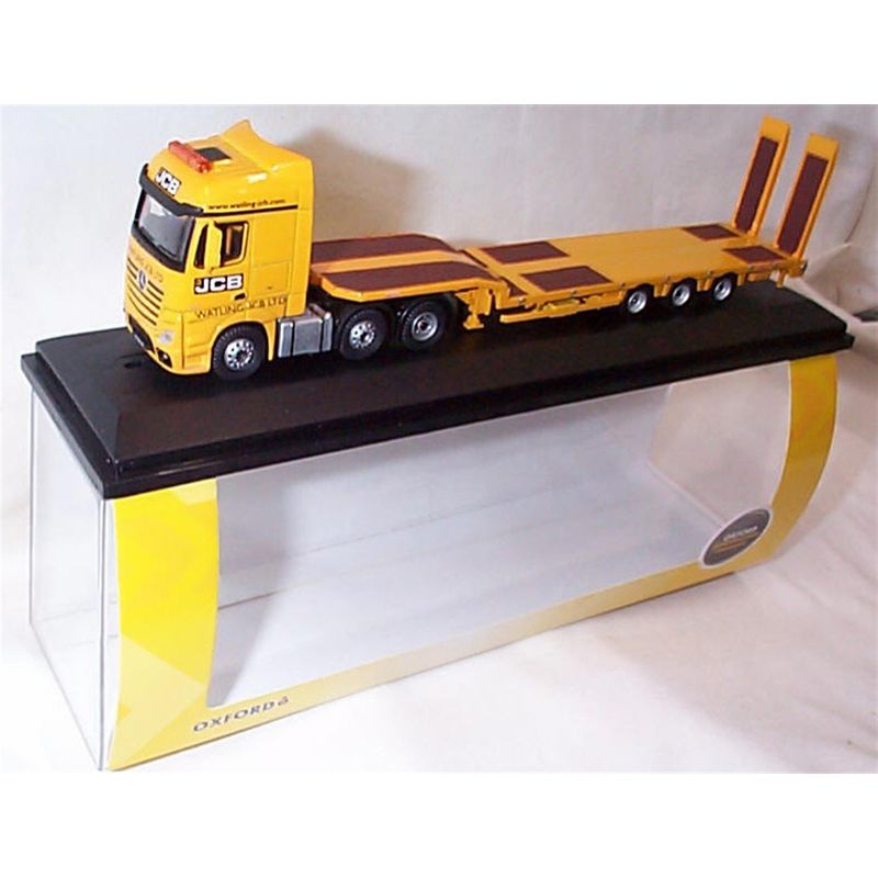 oxford Mercedes Actros Semi Low Loader JCB lorry 1:76 scale diecast ...