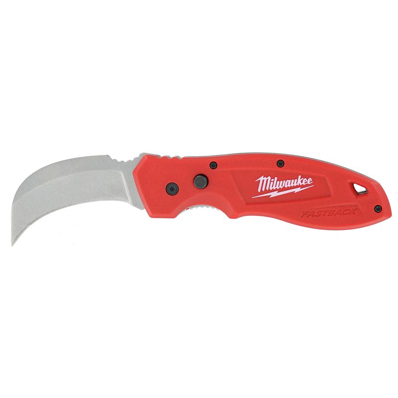 Milwaukee 48-22-1985 Fastback Hawk Bill Folding Knife w/Belt Clip and ...