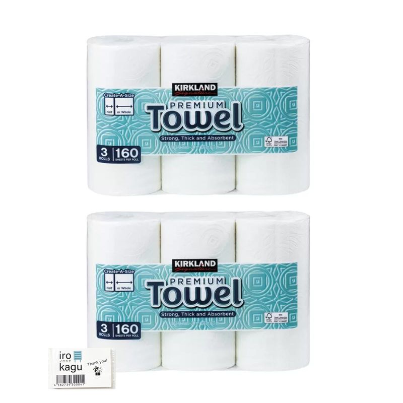 Kirkland Costco 6 Rolls (2 Layer), 160 Cut Premium Paper Towels ...